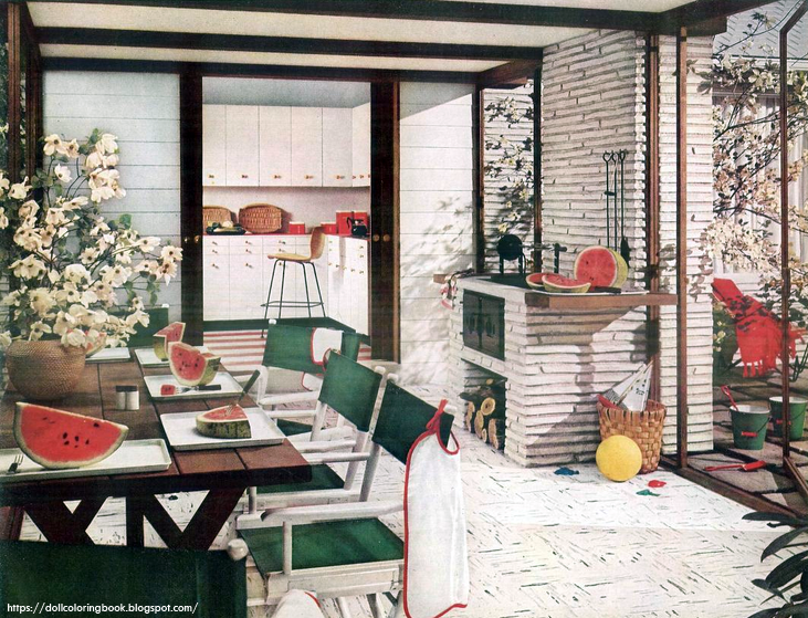 DIY House Decorating from 1958 | The Doll Coloring Book