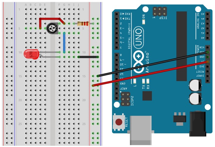 LED DENGAN POTENSIOMETER | ARDUINO