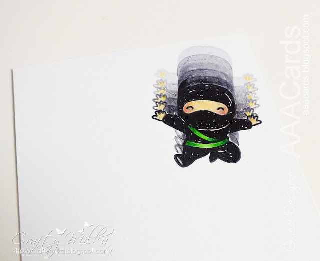 Crafty Milka: Karate Green Belt Card (AAA Cards Game #168 GDT)