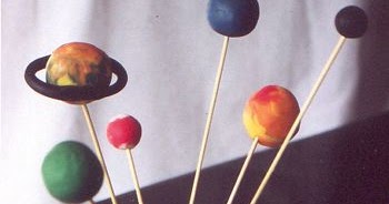 Kids 3: Make the planets with plasticine