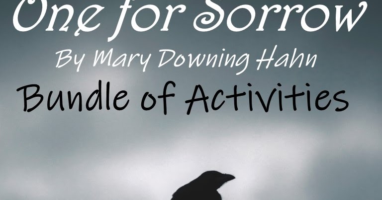 Blue Binder Lessons: One for Sorrow by Mary Downing Hahn Novel Study