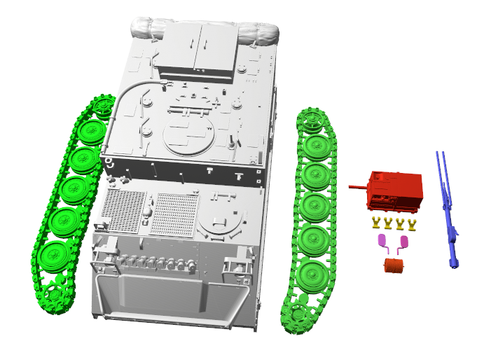 Gulumik Military Models: M577 A1GE 1/72 RESIN PRINTED 3D KIT - RED TANK ...