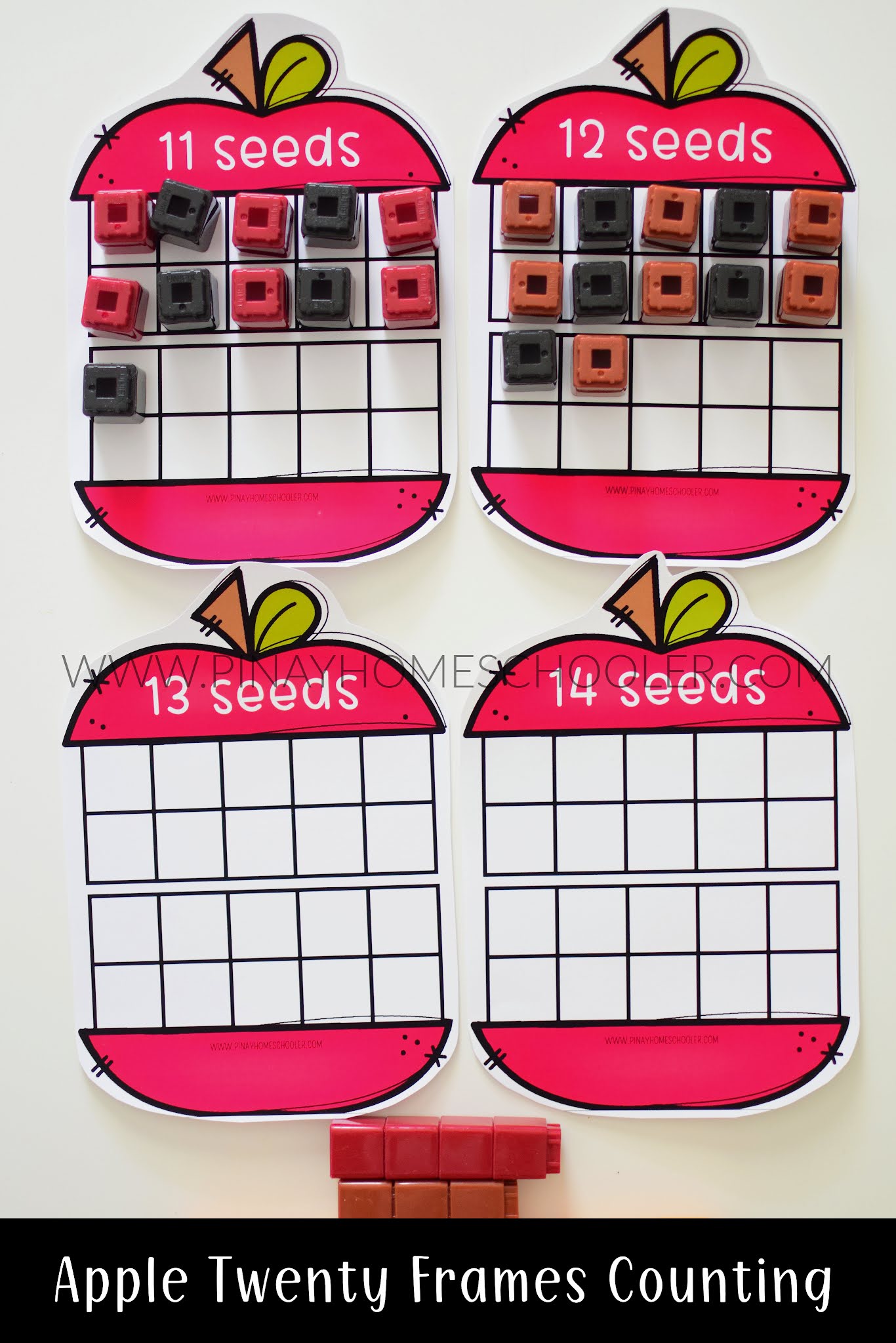 Apple Themed Preschool Math and Literacy Center | The Pinay Homeschooler