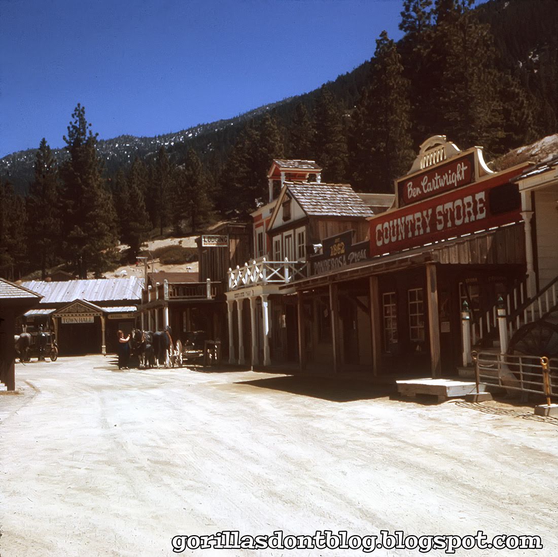 GORILLAS DON'T BLOG: Ponderosa Ranch, Lake Tahoe, April 1977