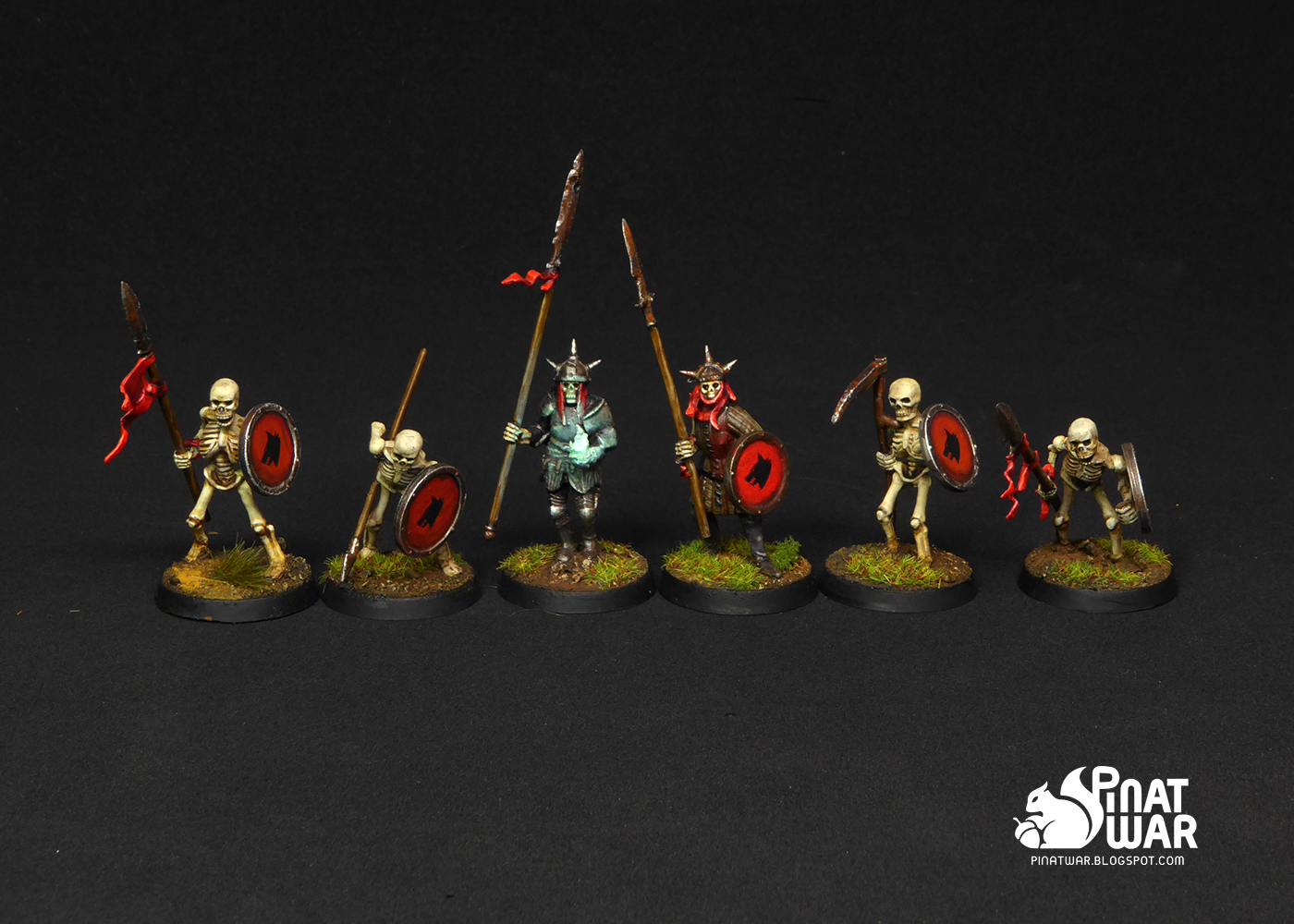 PinAtWar: Undead Skeleton Infantry Revised #3 / Nieumarli piechurzy #3