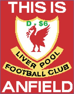 EASY PATTERNS: Liverpool FC cross-stitch pattern