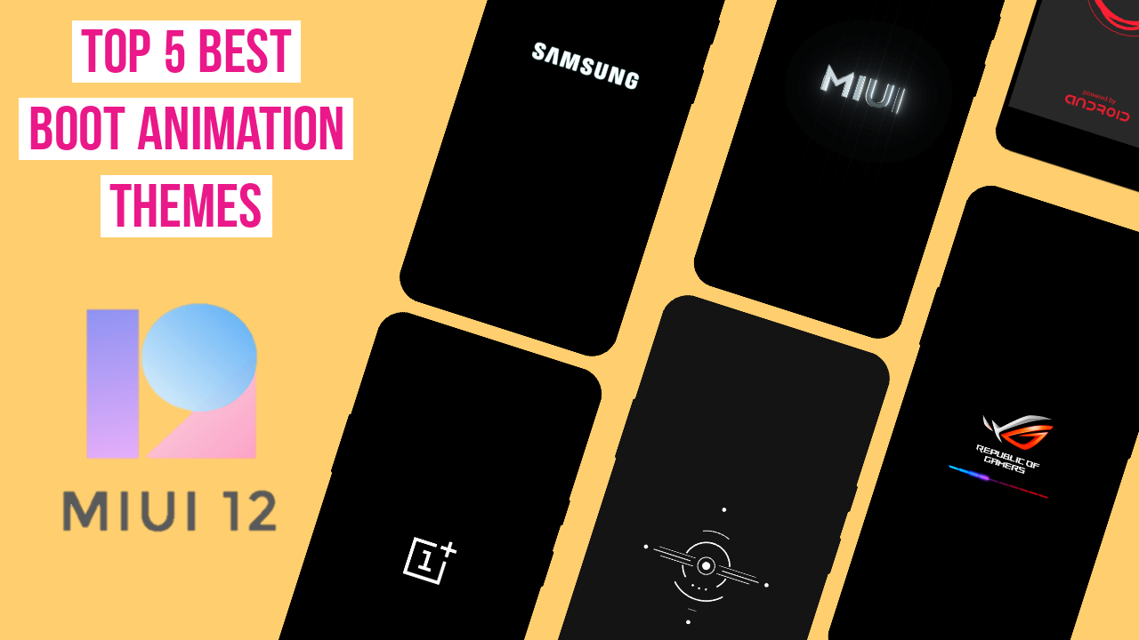 Top 5 Boot Animation Theme For MIUI 12 | HyperOS Themes | MIUI Themes