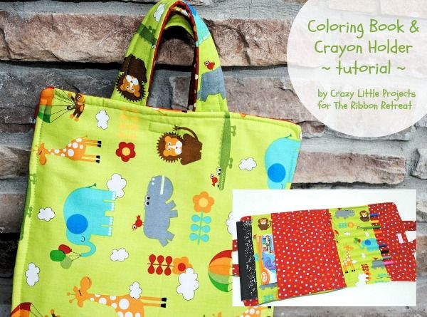 Coloring Book And Crayon Holder - Coloring Books