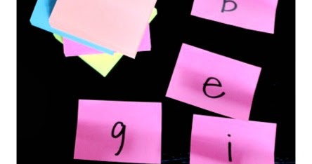 Post It Name Game for Kids | School Time Snippets
