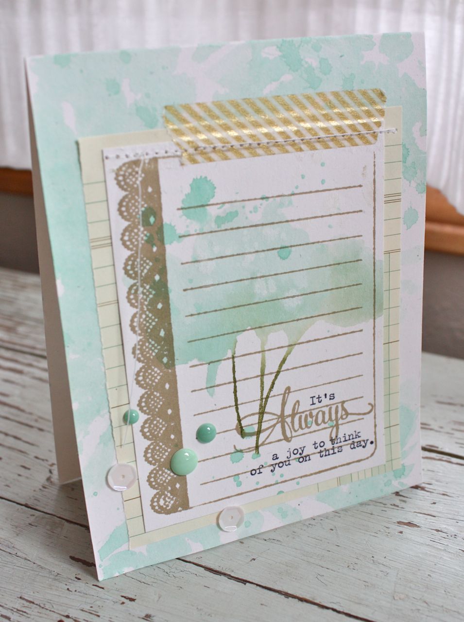 Mish Mash: Floral cards using Hero Arts Daubers...