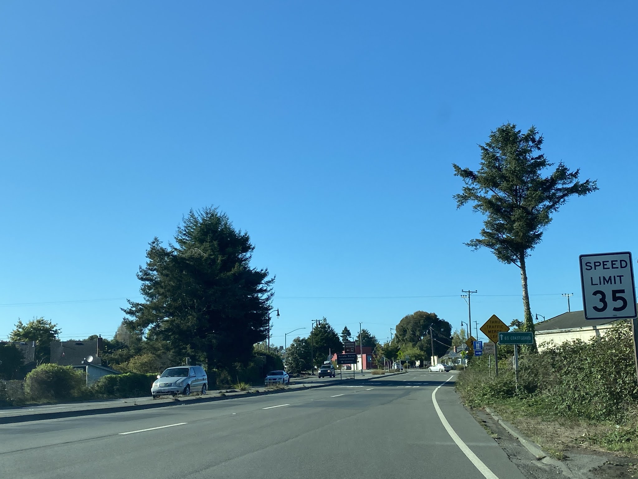 California State Route 255 and the Super-Two Freeway on the Samoa Bridge