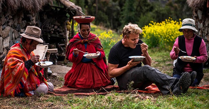 El chef Gordon Ramsay en el Valle Sagrado de los Incas [FOTOS, VÍDEOS]