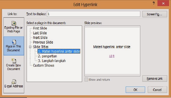 Cara Mengatur Hyperlink Antar Slide Program Aplikasi PowerPoint 2010 ...