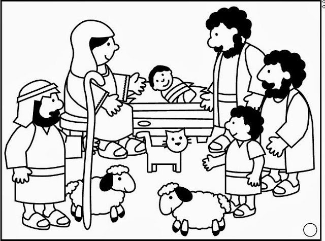 ® Blog Católico Navideño ®: IMÁGENES DEL NACIMIENTO DE JESÚS PARA COLOREAR