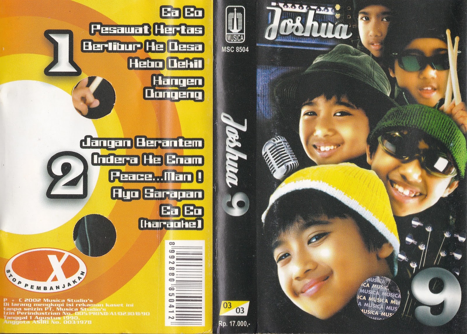 Sampul Kaset Album Lagu Anak Indonesia Jaman Dulu: Joshua