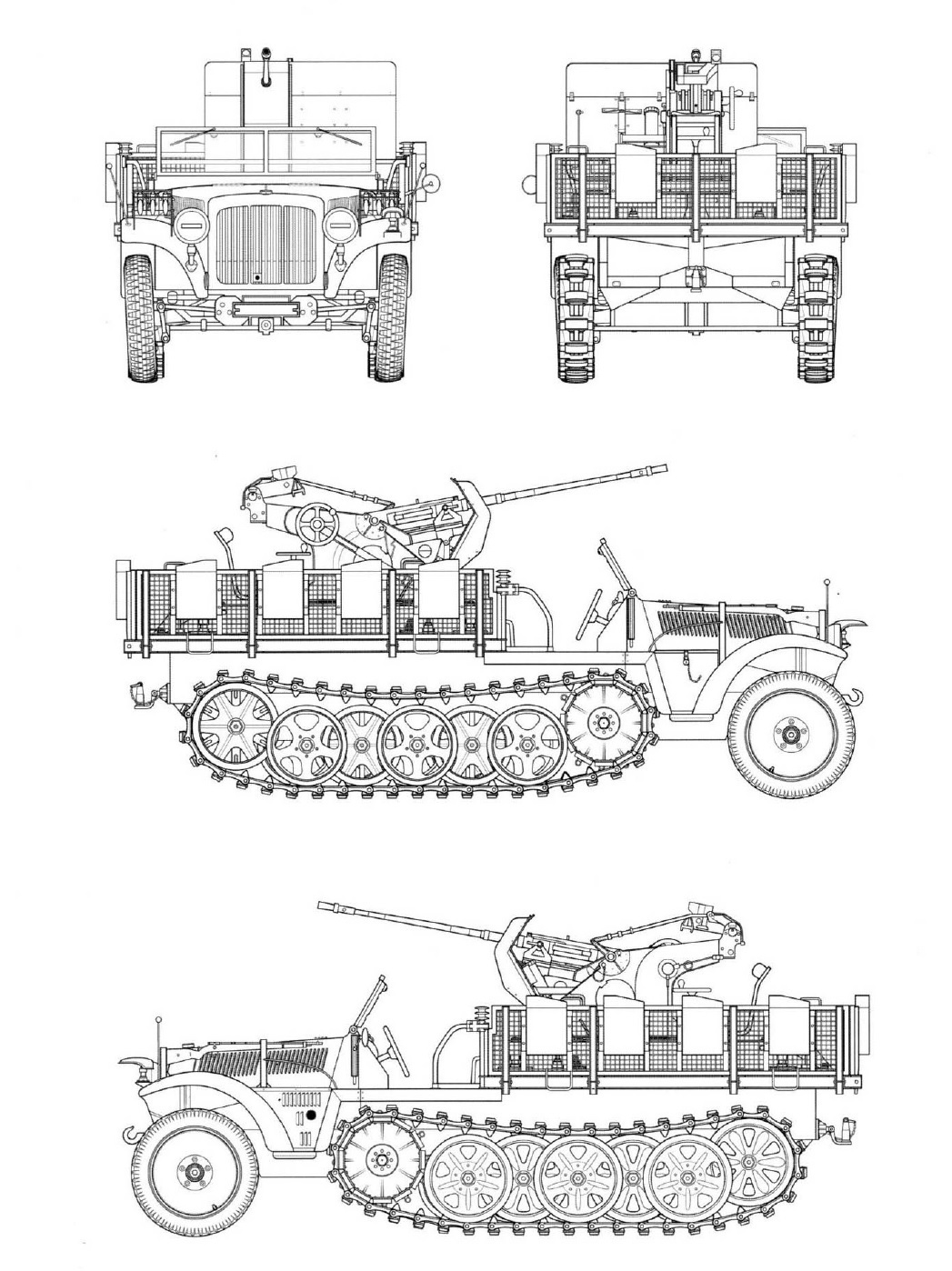 Aa Halftrack Drawing