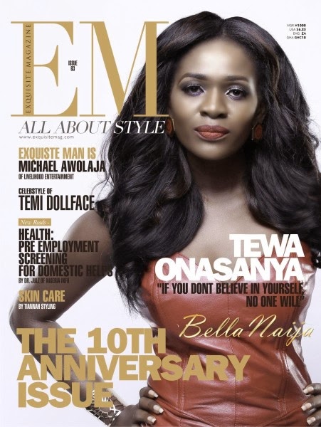 PAUL UKONU'S BLOG: Tewa Covers Exquisite Magazine (New Look)