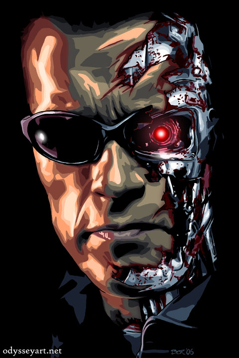 Oy8410eceh Arnold Schwarzenegger Terminator Cartoon