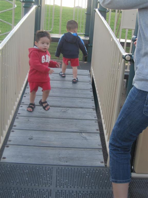 Double Pee Pee: Crossing the playground bridge