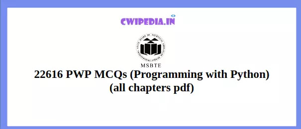22616 Pwp Mcqs With Answers Pdf All Chapters Pdf Msbte I Scheme