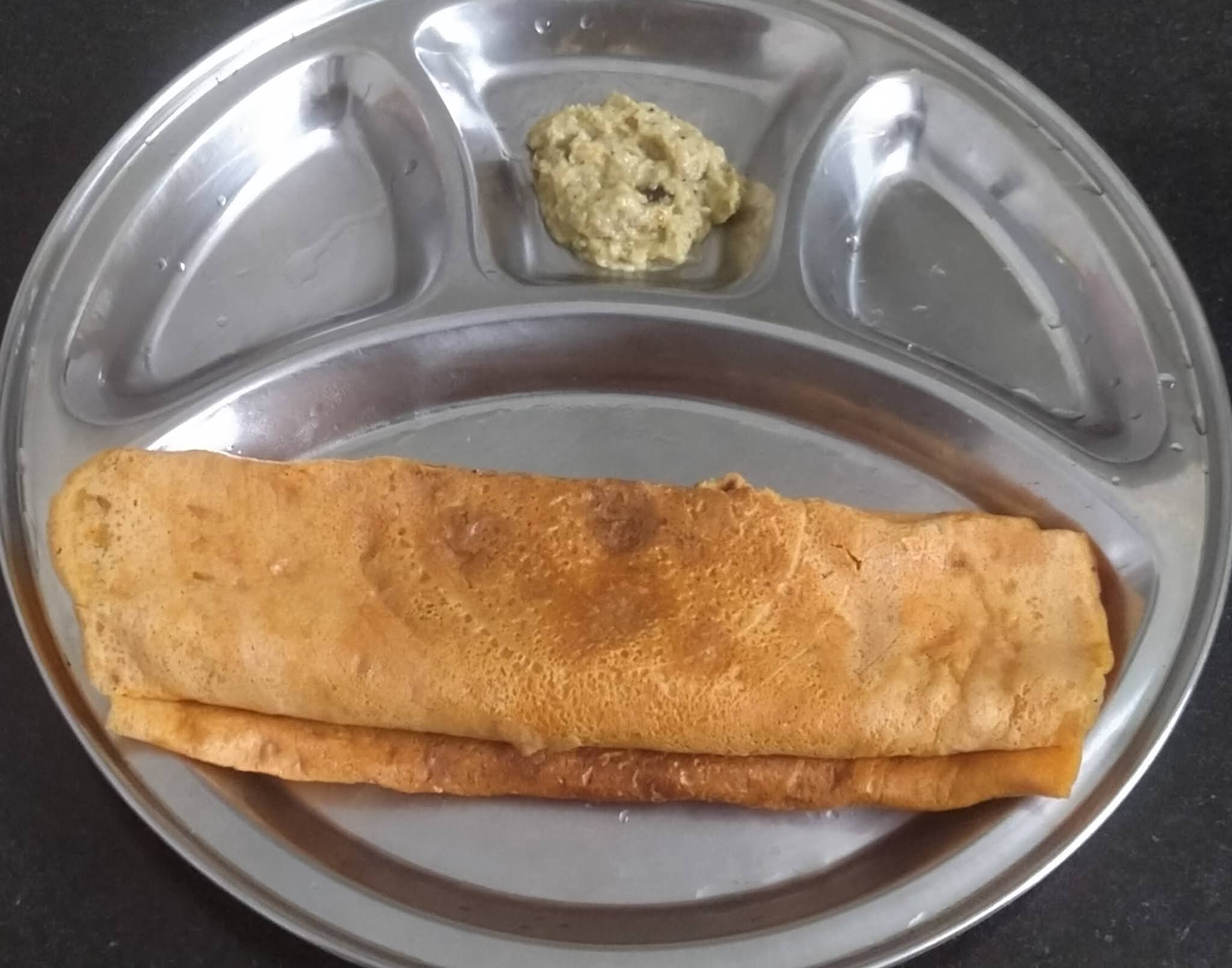 Instant Bajji Mix Dosa with Green chilli chutney