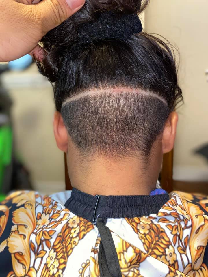 Beautiful under cut | Nape shaving | Salon hair cut - Village Barber ...