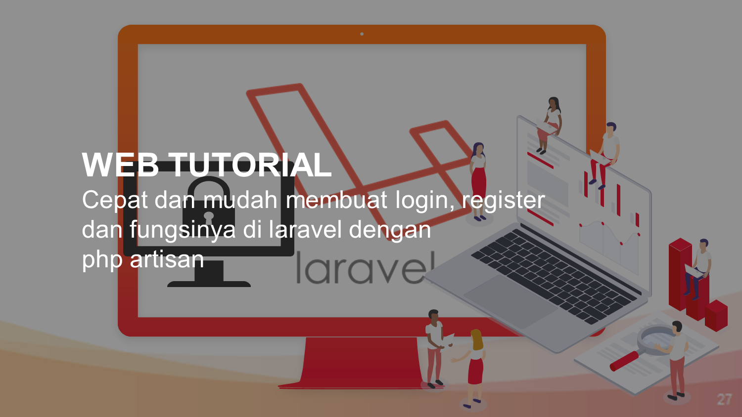 Cepat dan Mudah membuat Register dan Login di laravel dengan Phpartisan - Sahretech