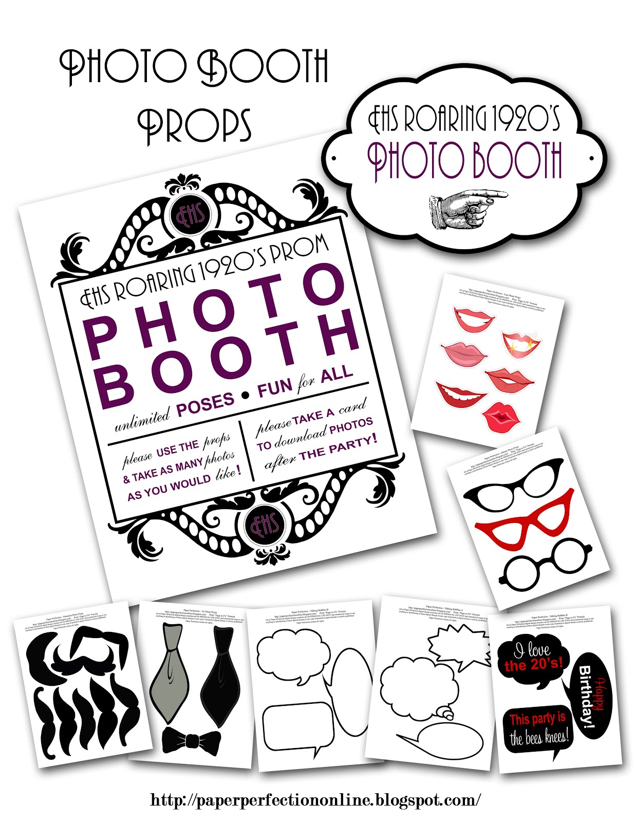 Paper Perfection: 1920's Prom Invitation and Party Printables