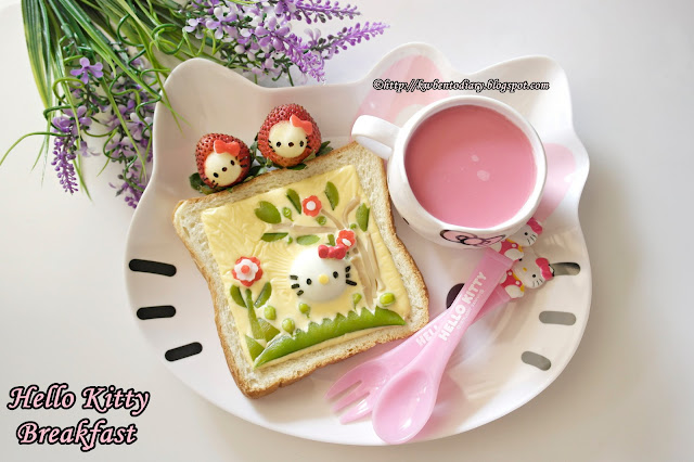 Karenwee's Bento Diary: Bento#June02~Hello Kitty Breakfast