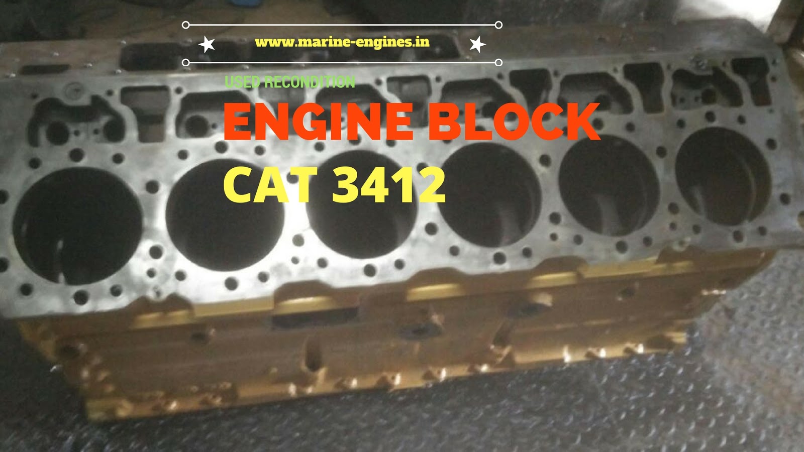 Engine Block | Caterpillar 3412 | Ship Machinery | Used Recondition