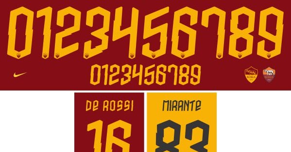 AS Roma 2019-20 Font