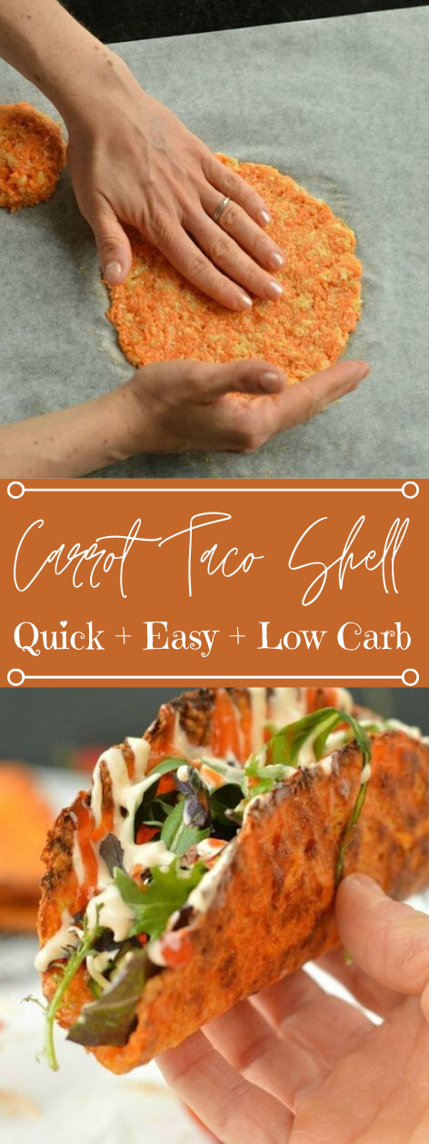 HEALTHY CARROT TACO SHELLS #vegetarian #lowcarb #carrot #taco #dinner