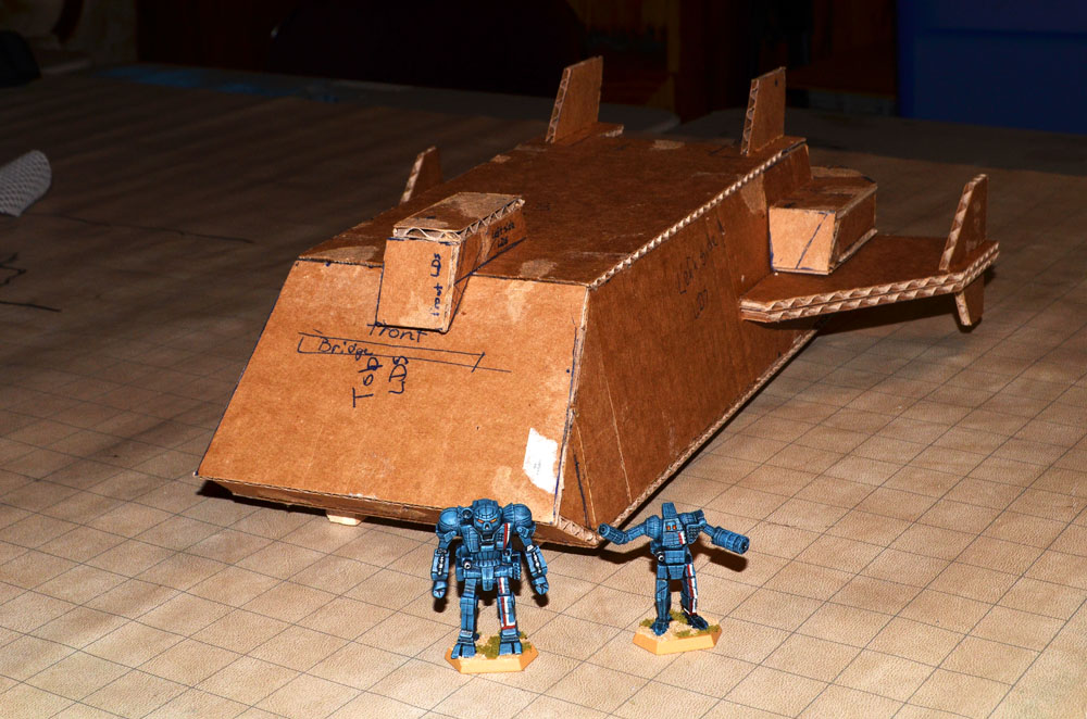 Nate Miller's Tabletop Games: Battletech Leopard Drop Ship on the Cheap