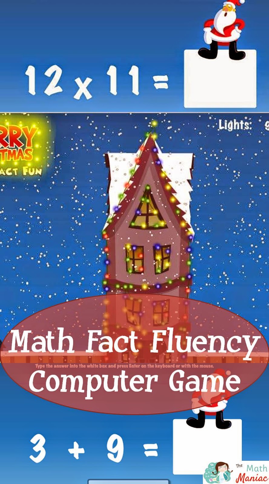 The Elementary Math Maniac: Christmas Math Fact Fluency Freebie