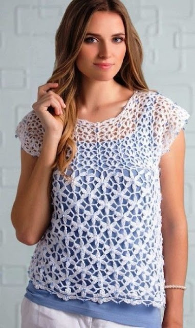 Uncinetto d'oro: Splendido top bianco!