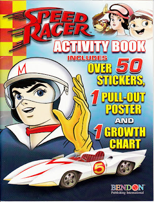 Speed Racer Activity Book w/Stickers, Poster & Growth Chart – NEW!