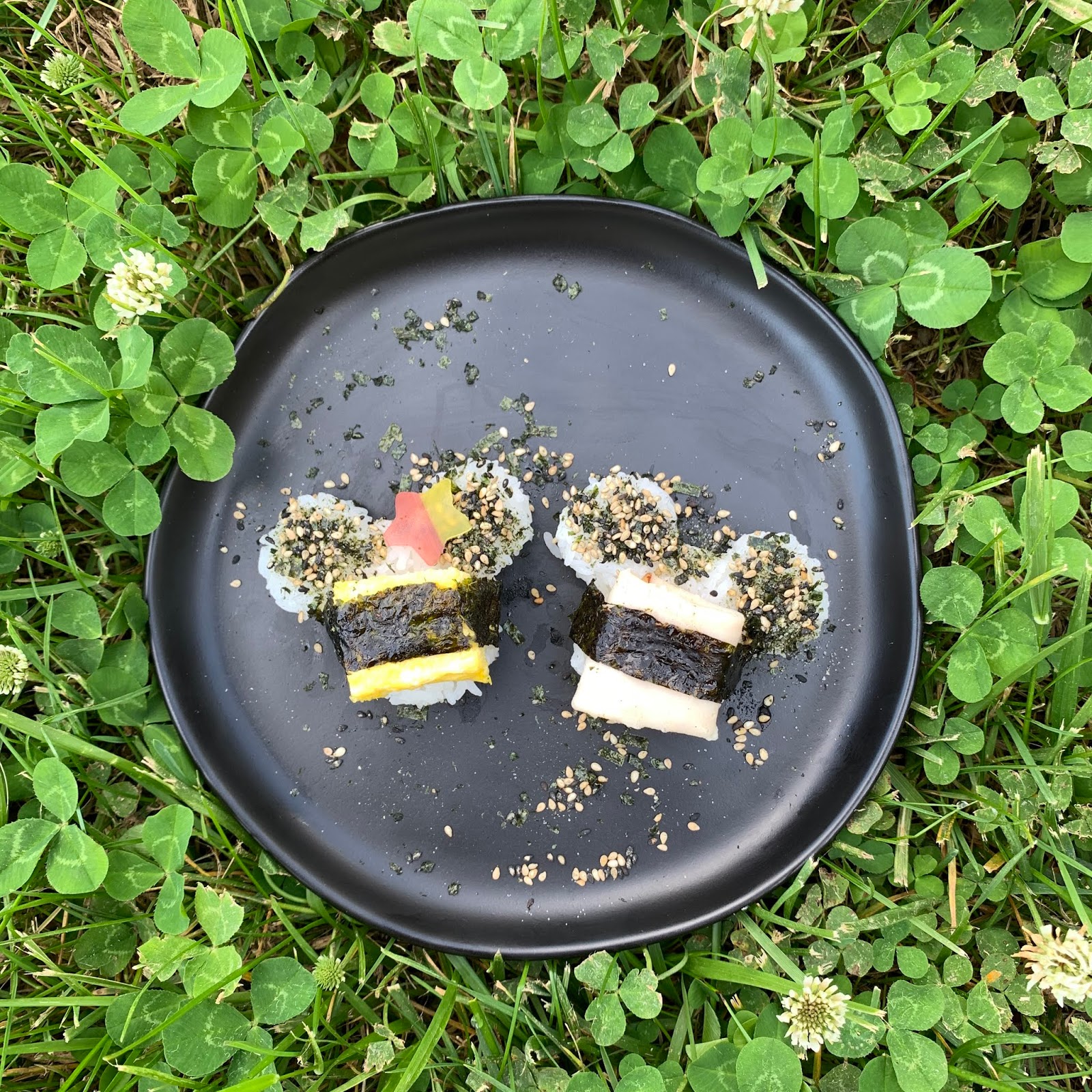 Mickey & Minnie Mouse Tamago Musubi - Gluten Free and The Mouse