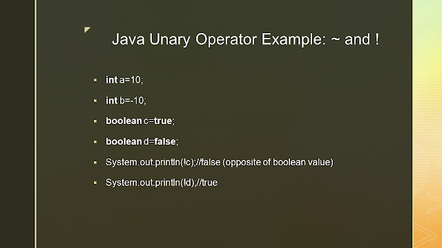 studyskymate : operators in java