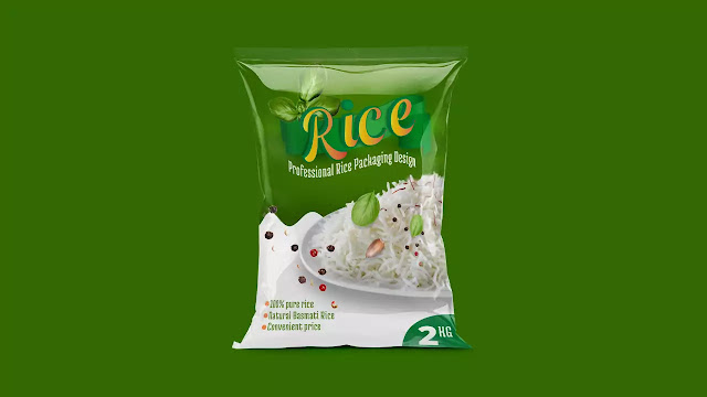 Creative Rice Packaging Design | Packaging Design | Adobe Photoshop Cc