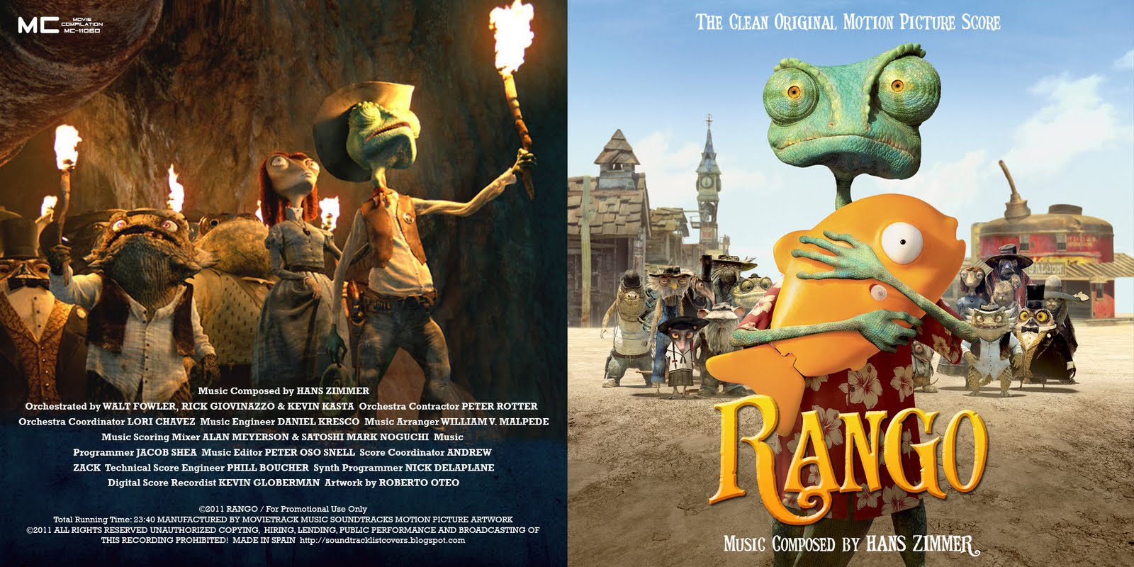 Soundtrack List Covers: Rango Clean Version (Hans Zimmer)