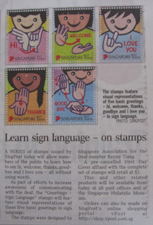 We can't understand each other: Use stamps to learn sign language