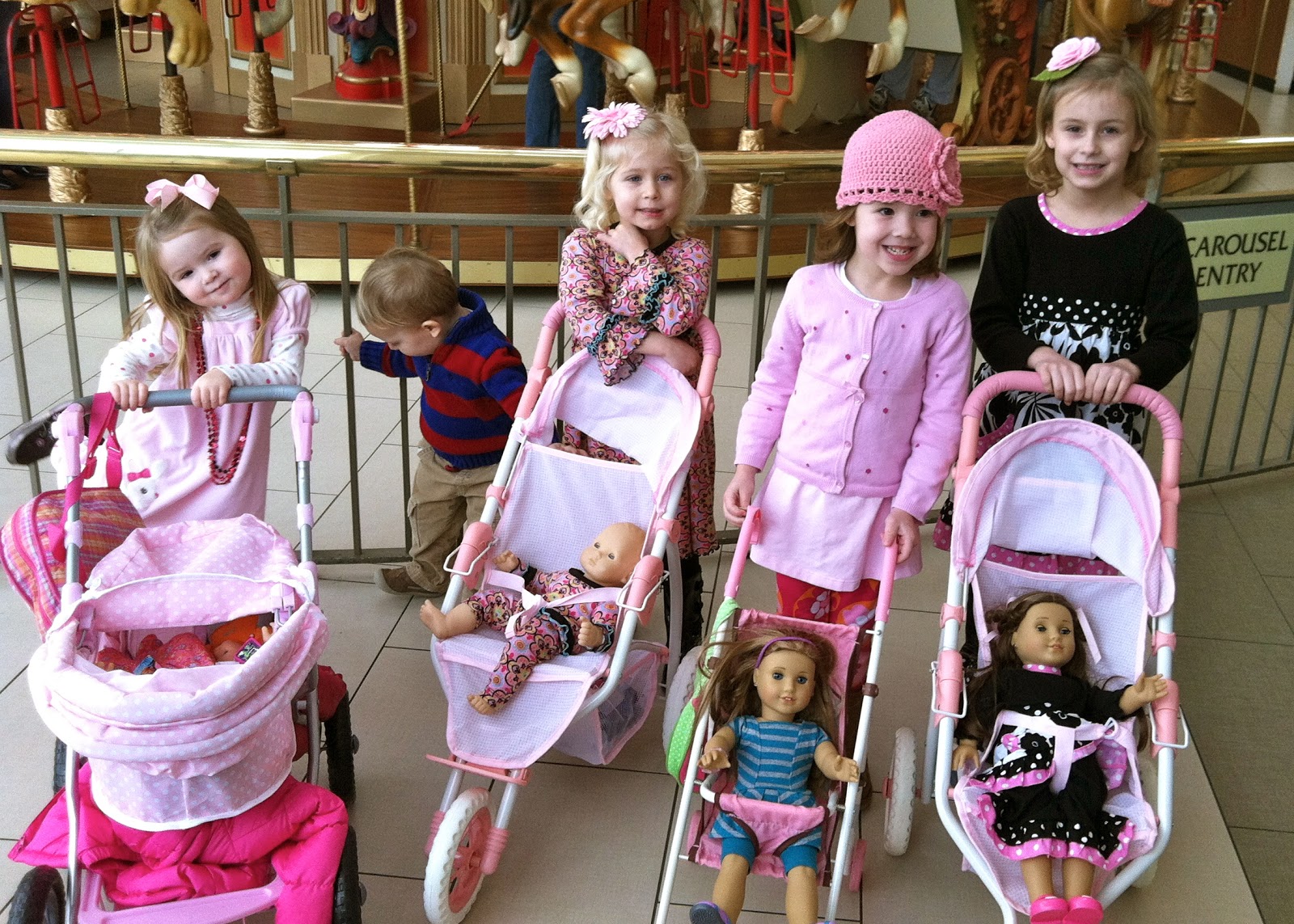 Little HIP Chicks: Pink stroller parade