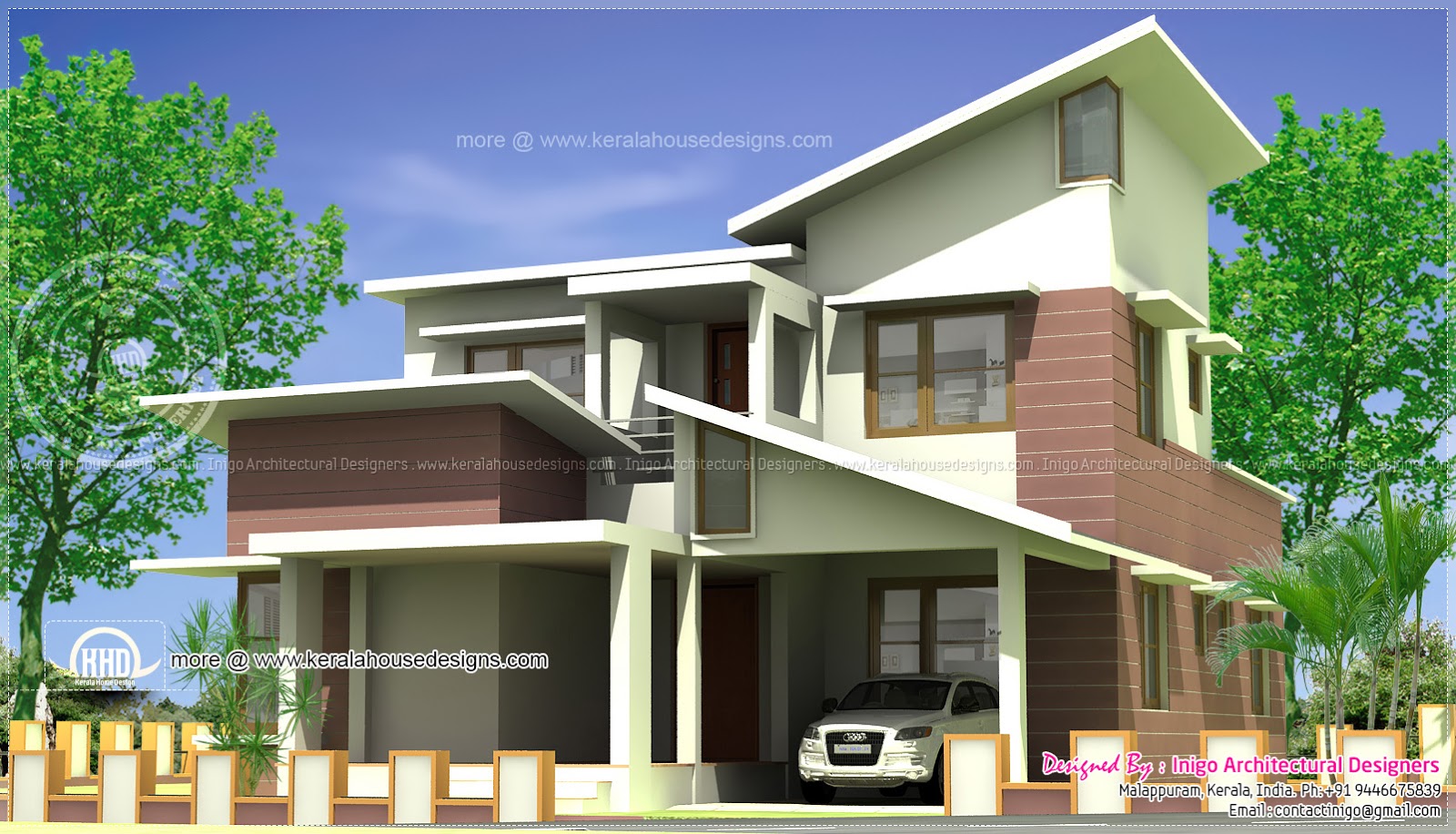 Slop roof house design