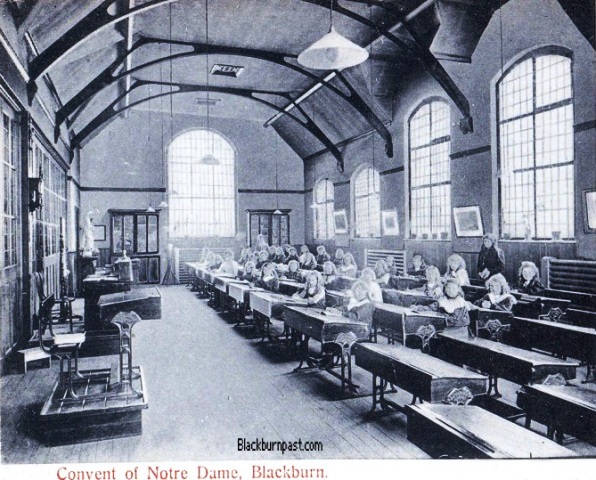 BLACKBURN PAST: Notre Dame Convent - Whalley New Road / Cob Wall