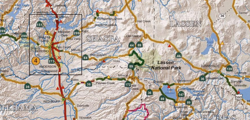 California State Route 44 and California State Route 440