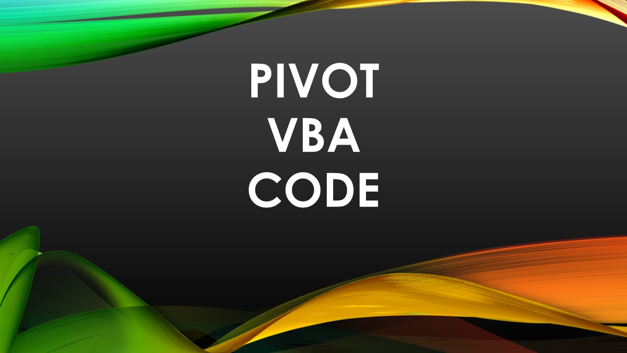 Pivot pivot