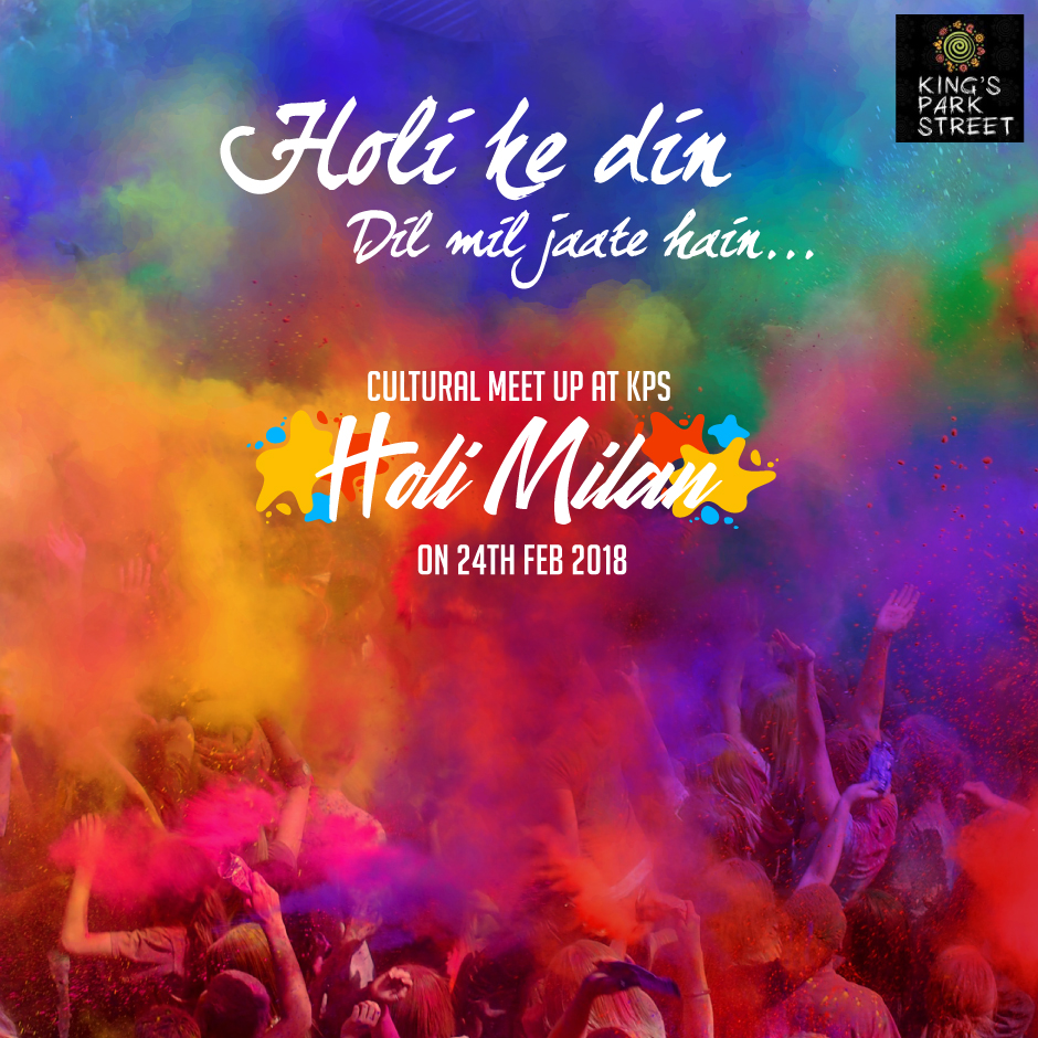 Holi Milan at King's Park Street