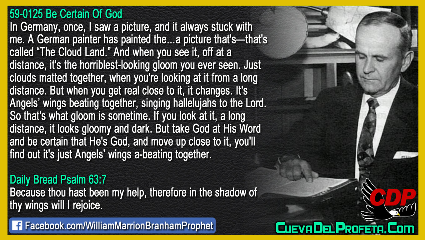 Angels’ wings a-beating together | Mensajes de William Branham