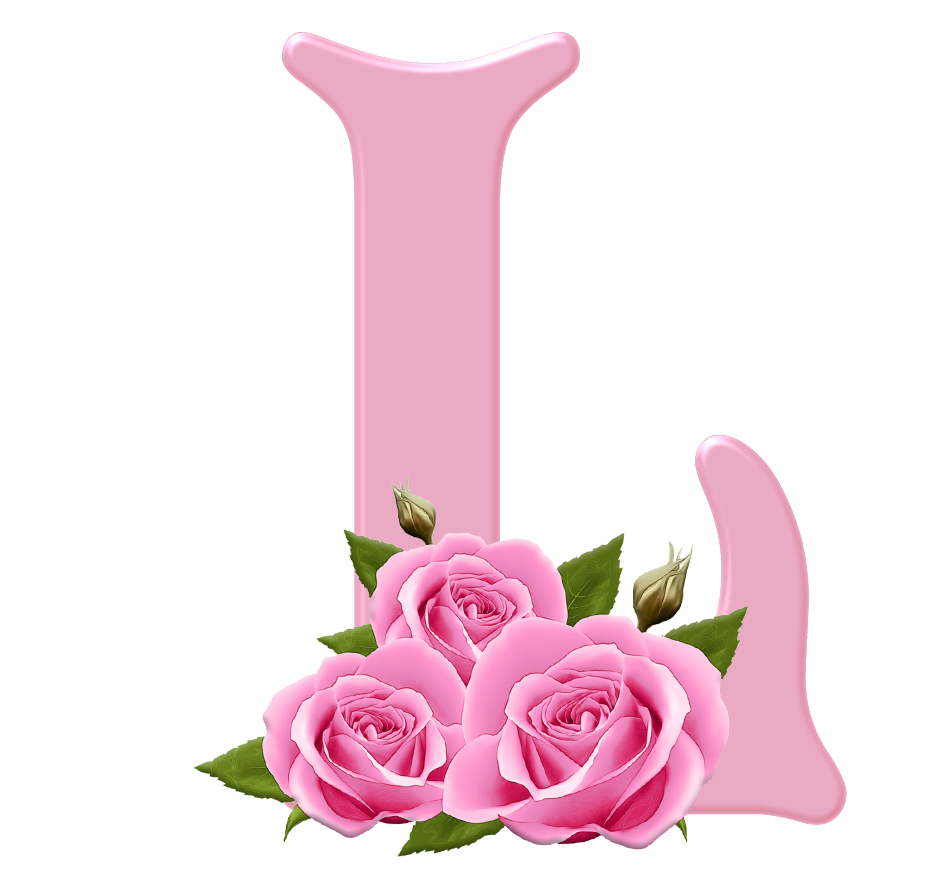 Sussurro de Amor: Alfabeto Rosas cor de Rosa 2