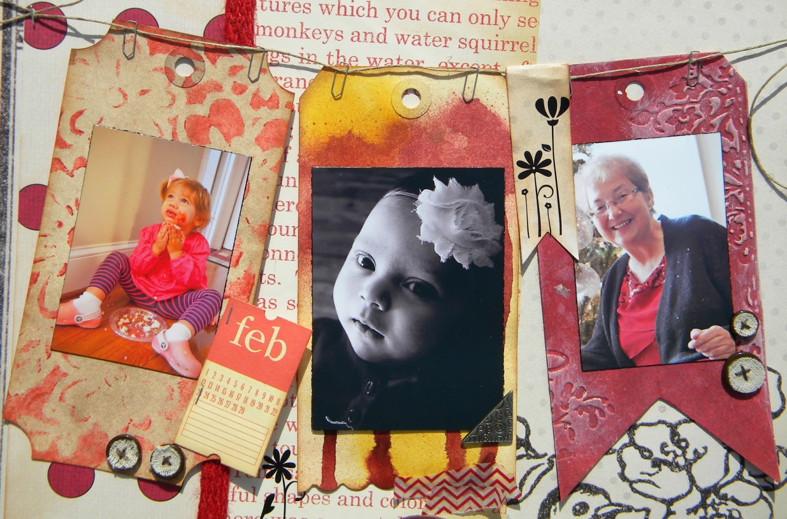 Traditional Scrapbooking Meets Mixed Media